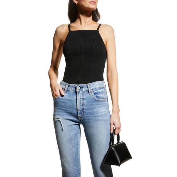 Moussy | Tops | New Moussy Packed Neck Cami In Black | Poshmark